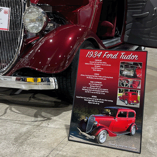 Car Show Boards - Custom Designed for Your Vehicle!