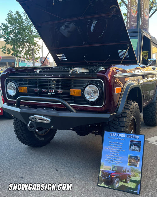 𝗖𝗮𝗿 𝗦𝗵𝗼𝘄 𝗕𝗼𝗮𝗿𝗱𝘀 - Best Car Show Boards - Car Show Signs